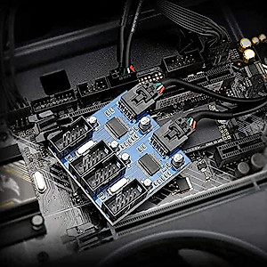 Nest Warehouse 9Pin USB Header Splitter Male 1 to 4 Female Extension USB 2.0 Motherboard USB 2.0 Adapter, Converter MB USB Adapter 9Pin Internal USB Hub Port Multiplier