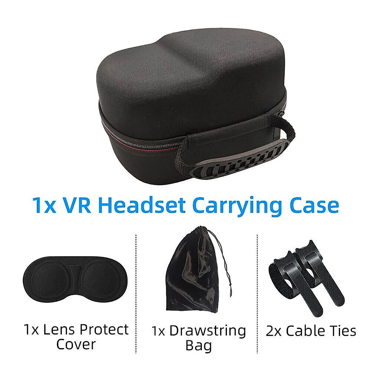 dethinton Compatible with Oculus Quest2 Case, Travel Case Compatible with Oculus Quest2 All-in-one VR Gaming Headset and Controllers Includes Multiple Quest2 Accessories (Black)