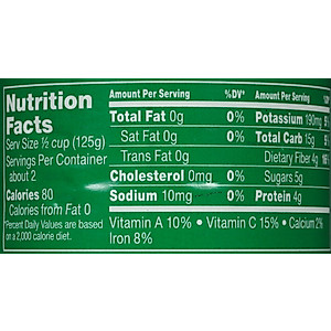 Del Monte Canned Fresh Cut Sweet Peas No Salt Added, 8.5-Ounce (Pack of 12)