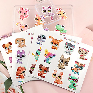 RIYES LPS Crouching Cat #1628 Animal Figures Collectible lps Toy with lps Accessories Rare Old LPS Pets Mini Pet Shop for Kids Xmas Gift (LPS Crouching Cat 1628)