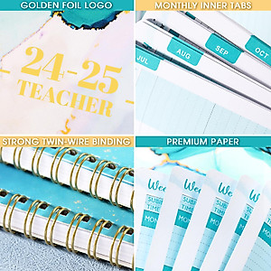 2024-2025 Teacher Planner - Teacher Lesson Planner 2024-2025, Academic Planner from July 2024 to June 2025, 9.8" x 7.7", Lesson Planner 2024-2025 Academic Year with Inspirational Quotes