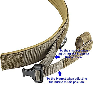 Tactical Dog Collar-JiePai Military Dog Collar for Medium Large Dogs Thick K9 Collar Heavy Duty Dog Collar Metal Buckle(XL,Ranger Green)