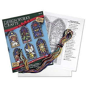 Design Works Crafts Peace on Earth Counted Cross Stitch Ornament Kit, Various (Holiday/Christmas)
