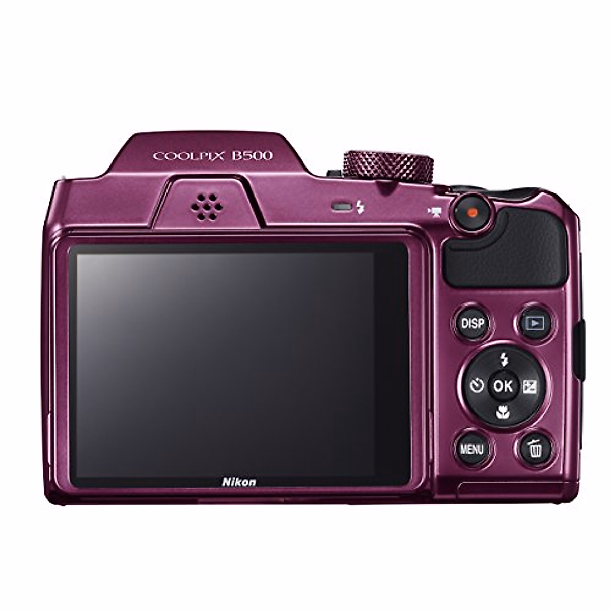 Nikon COOLPIX B500 16MP 40x Optical Zoom Digital Camera with Built-in Wi-Fi - (Plum) - (International Version)