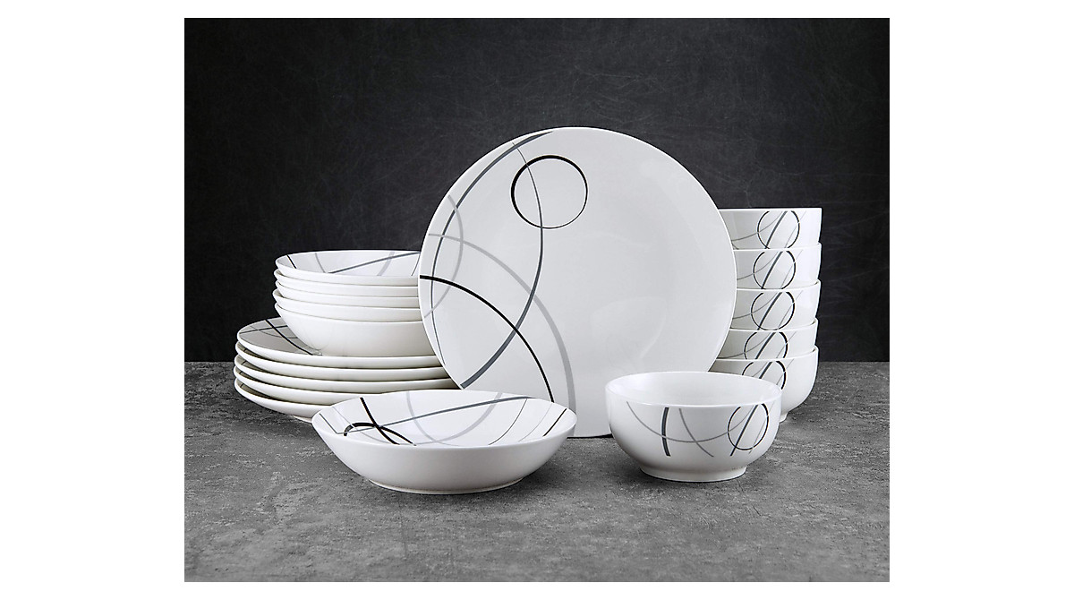 Studio Nova 18-Piece Dinnerware Set for Stylish Dining