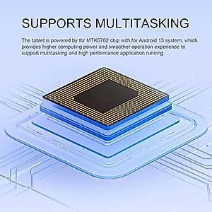 MAVIS LAVEN Tablet PC, Supports Multitasking Tablet Octa Core for Android 13 for Travel (US Plug)