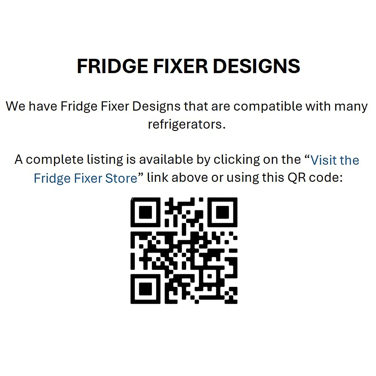 Fridge Fixer Extra-Short (See Compatibility Chart)