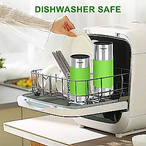 Travel Coffee Mug Spill Proof,Upgraded 17 Oz Travel Mug with 360°Drinking Lid,Double Wall Vacuum Insulated Coffee Travel Mug Stainless Steel Tumbler Thermal Coffee Mugs for Hot and Cold Drinks(Green)