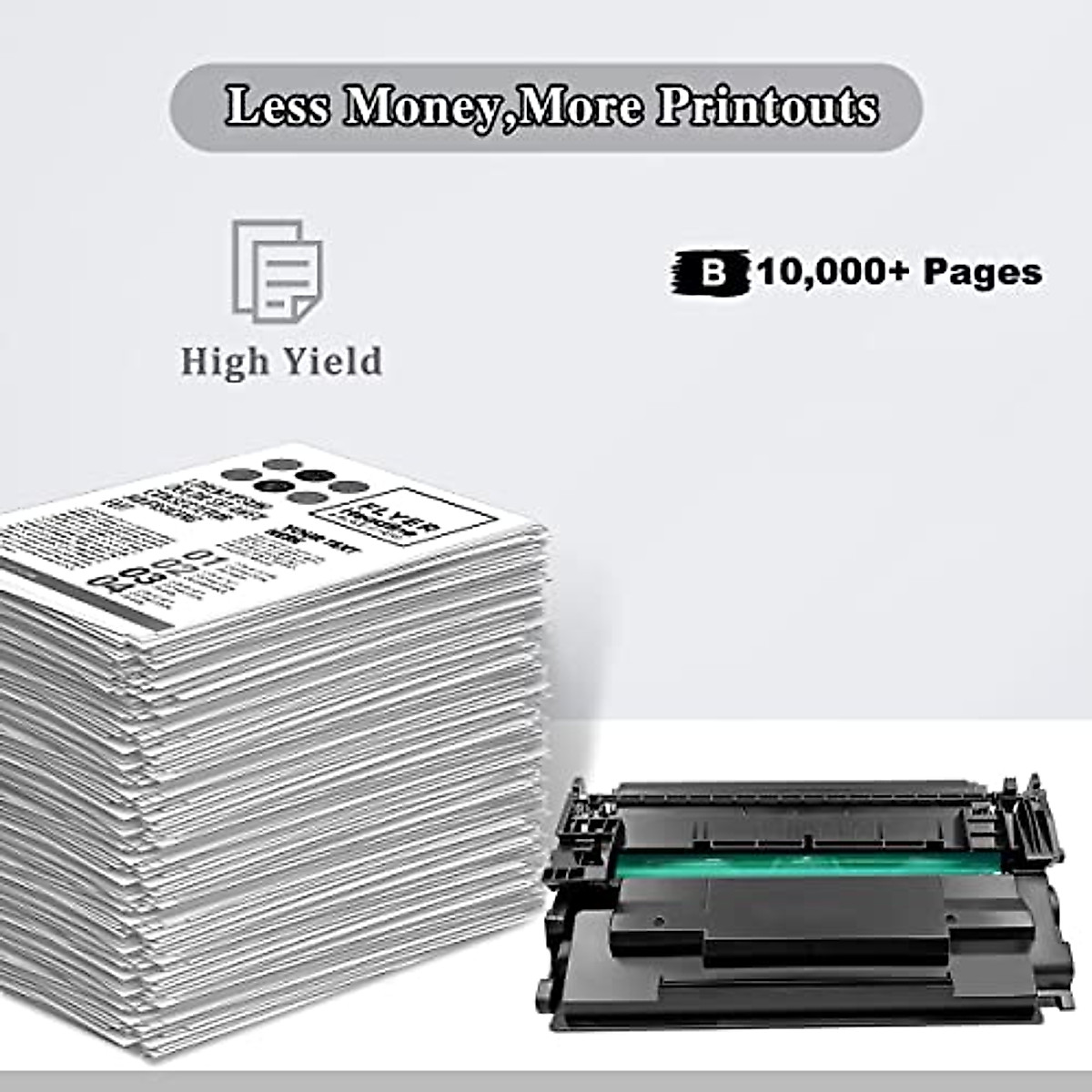 TOPRINT【with Chip Compatible Toner Cartridge 58X CF258X（58A CF258A） High Capacity 10000 Pages for HP M304a M404dw M404dn M404n M428dw M428fdw M428fdn M428m M406dn M430f M304 M404 M428 M406 M430