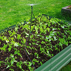 Ohuhu Metal Raised Garden Beds for Vegetables, 8x3x1 FT Reinforced Galvanized Rustproof Steel Raised Garden Boxes with Baking Varnish, Heavy Duty Planter Box Bed for Growing Flowers Herbs Succulents