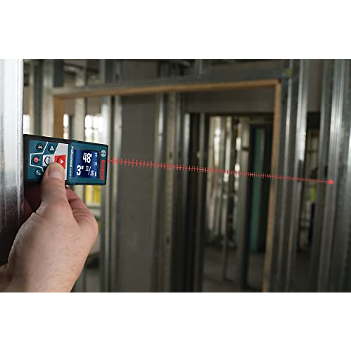BOSCH Blaze GLM50C Bluetooth Enabled 165ft Laser Distance Measure with Color Backlit Display