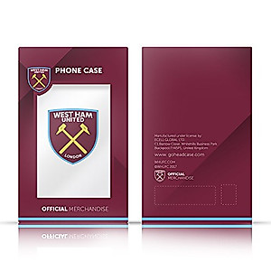Head Case Designs Officially Licensed West Ham United FC Hexagon Pattern Crest Graphics Soft Gel Case Compatible with Samsung Galaxy S22 Ultra 5G