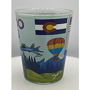 COLORADO SPRINGS Colorado SHOT GLASS 2 OZ.