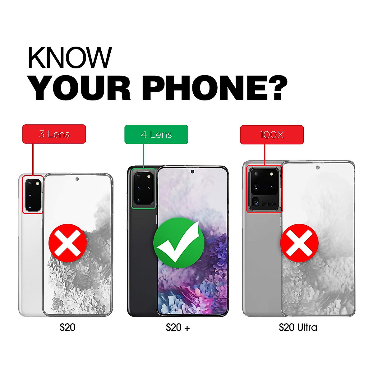 Encased Galaxy S20 Plus Belt Clip Case (2020 DuraClip) Slim Cover with Holster (Samsung S20+ 6.7) Black