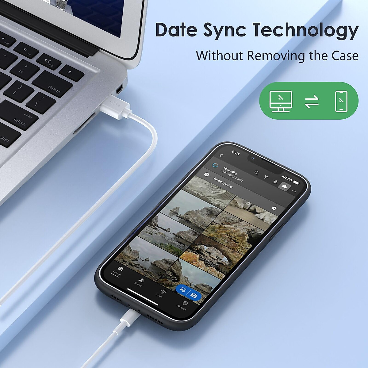 Battery Case for iPhone 13 Pro Max [8600mAh] Portable Rechargeable Charger Case Extended Battery Pack for iPhone 13 Pro Max Protective Charging Case (6.7 inch) with Tempered-Glass Screen Protector