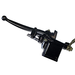 CNCMOTOK Rear Hand Hydraulic Disc Brake Master Cylinder Caliper Assembly with New Brake Pads for 50cc 70cc 90cc 110cc 125cc ATV Quad Taotao Sunl Roketa NST