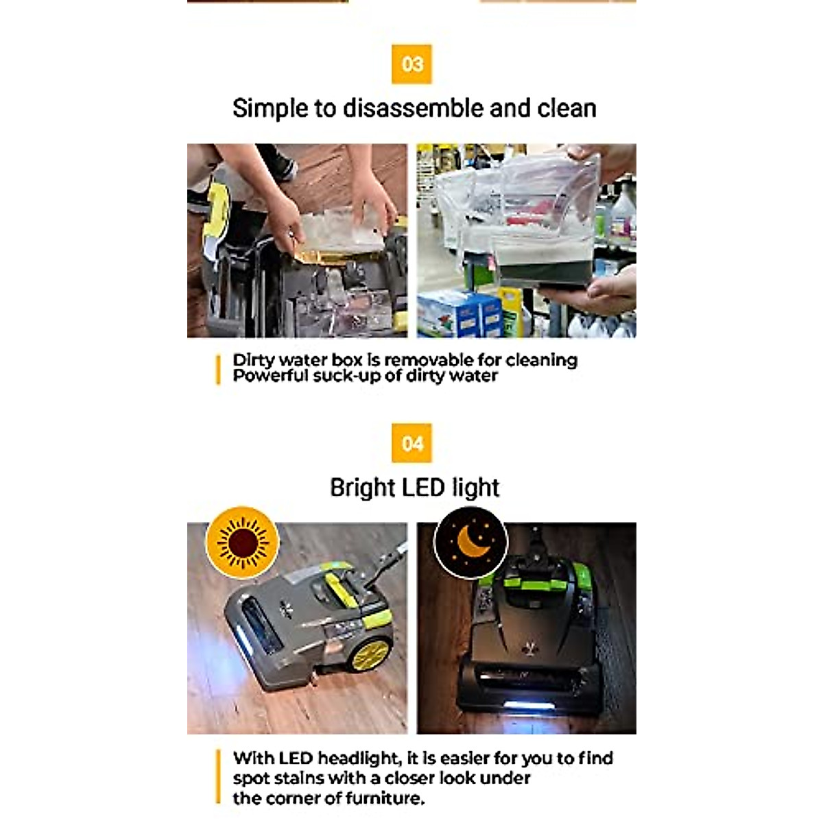 Janilink 14" Portable Upright Auto Scrubber Battery Operated