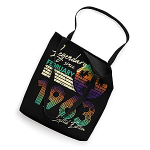 60. Birthday 60 Legendär February 1963 Tote Bag