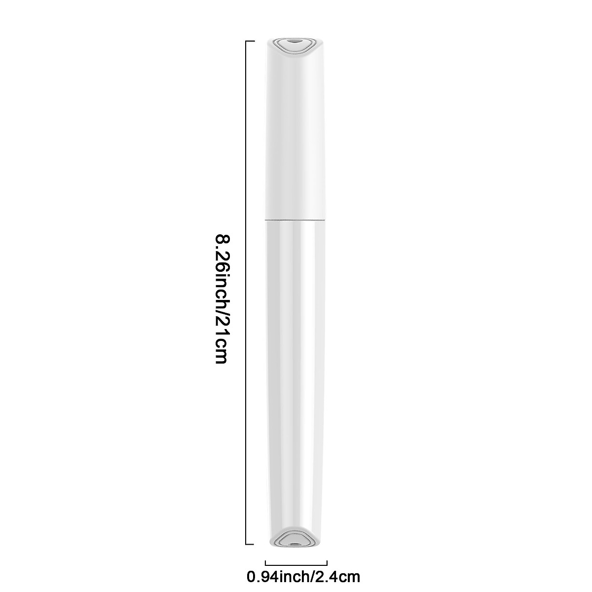 Portable Travel Toothbrush Case, Lipstick–like Plastic Toothbrush Holder Toothbrush Case Breathable Design with Air Hole More Hygienic Toothbrush Tube for Home Daily Travelling (White)