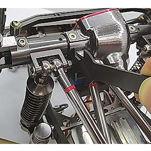 HOPLEX RC Car Wrench Multi-Function Wrench Turnbuckle Wrench with Cross Wrench for RC Car Repair Work