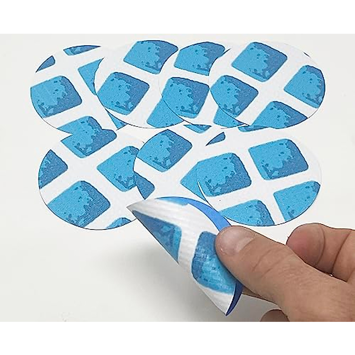 Underwater Pool Repair kit for Frame Set and Easy Set Pool | Vinyl Glue and Reinforced Patch Material to Match Your Pool | Blue and White Pool Liner Patch kit