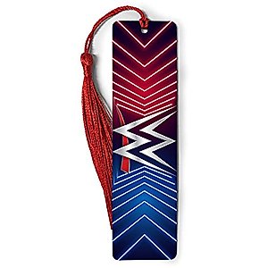 Bookmarks Metal Ruler WWE Bookography Logo Measure Tassels Bookworm for Book Markers Lovers Reading Notebook Bookmark Bibliophile Gift