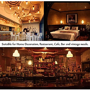 PANLAVIE LED Filament Chandelier Bulb 4W, Vintage Classic Edison Style, E26 Standard Base Amber Glass Light Bulbs, Gold Tint Flame Tip, 40W Equivalent, Ultra Warm White 2200K, Pack of 6