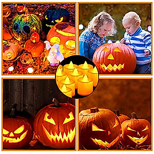 Halloween Pumpkin Carving Kit, Halloween Jack-O-Lanterns 13 Piece Professional pumpkin cutting supplies tools Kit with 6 Pumpkin LED Candles, Pumpkin Carving Kit for Kids and Adult