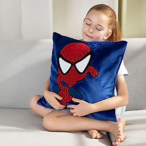 COSUSKET Throw Pillow Covers, Tigger 4D Cartoon Embroidery Velvet Pillow Boys Girls Gifts