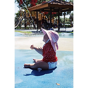 Baby and Toddler Sun Hat - UPF 50+ Kids Boy & Girl Summer Swim Pool & Beach Hat White