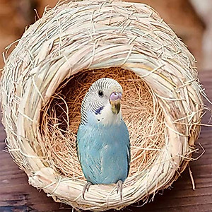 kathson Bird Nesting Materials Coconut Fiber Bird Nest Bedding Material Warm and Breathable Linen Silk for Bird Small Animals (6 Pack)
