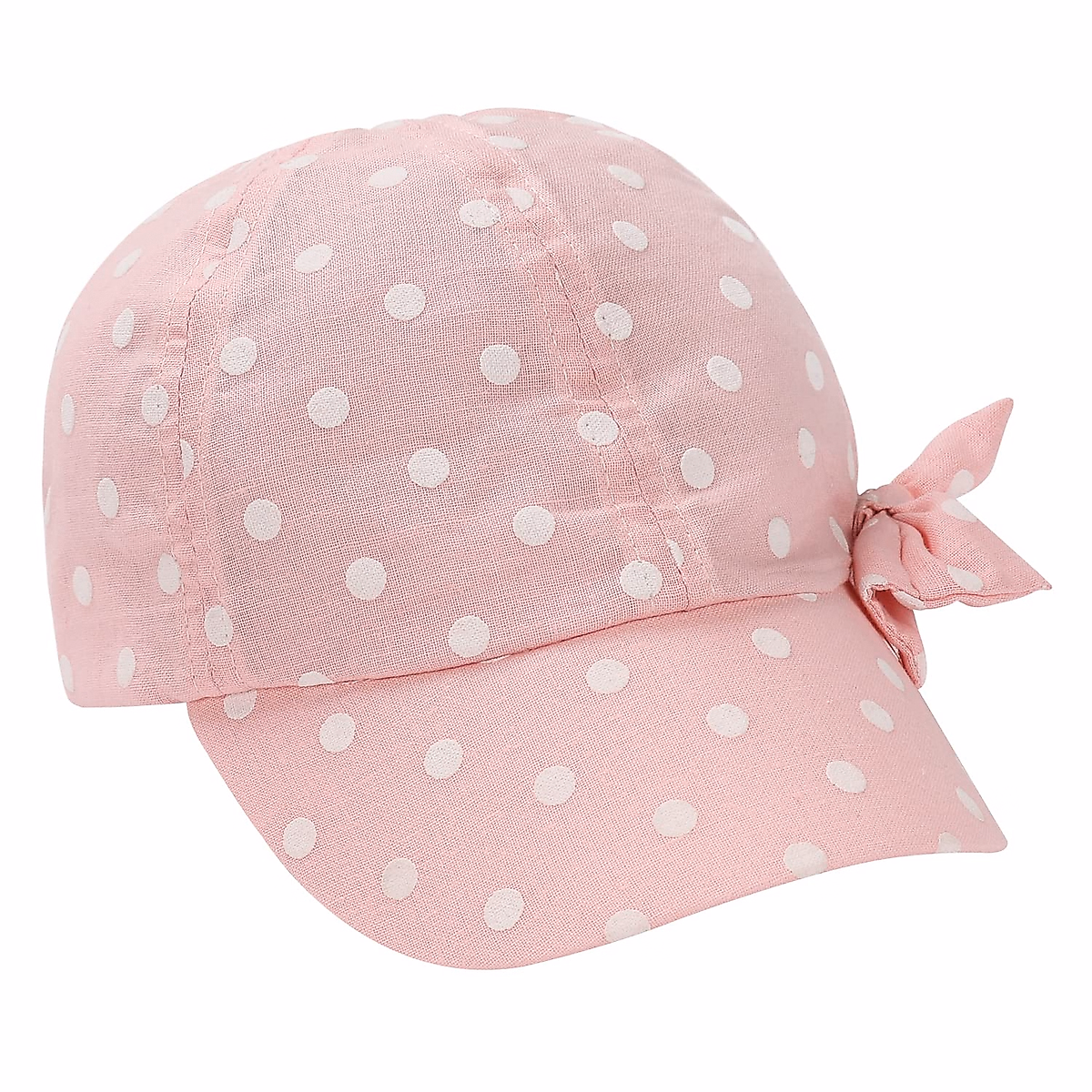 AMIYAN Toddler Sun Hat Girls Summer Cap Polka Dot Bow-tie Beach Hat Baseball Caps UPF 50+ UV Protection