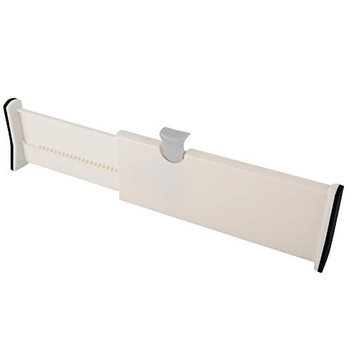 RealPlus 8 Pack of Plastic Drawer Dividers Organizer Separators Adjustable from 11-17 Inches for Bedroom,Closet,Baby Drawer,Dresser,Office,Kitchen Storage