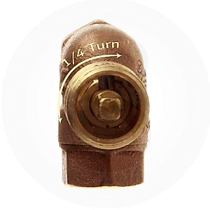 Hearth Products Controls HPC Fire 1/2-Inch Angled Gas Fire Pit Shut Off Valve Kit (MAFB), Flat Black Flange and Key