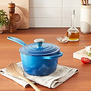Le Creuset Enameled Cast Iron Signature Saucepan, 1.75 qt., Marseille