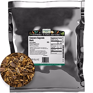 Frontier Co-op Cut & Sifted Wildcrafted Cascara Sagrada Bark 1lb - Aged Buckthorn Bark, Bulk Wholesale Bag