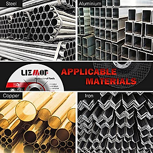 LIZMOF Grinding Wheels 4-1/2 x 7/8 Inch for General Purpose Metal & Stainless Steel, Aluminum Oxide Grinding Disc for Angle Grinder, Type 27, 10 PCS