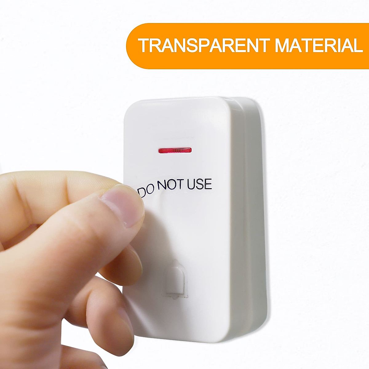 TOMALL 500Pcs Light Switch Labels Stickers with Text Transparent Household Light Fan Heater Bathroom Kitchen Garage DO NOT USE for New Home Office Hotel Public Places