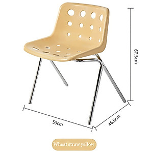 RILOOP Dining Chairs,Kitchen Dining Room Chairs,Mid Century Modern Living Room Bedroom Side Chairs with Back Living Room Chair,Suitable for Living Room, Bedroom, Study Room/D/55 * 46.5 * 67.5Cm