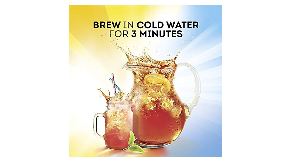 Lipton Black Iced Tea Bags - Refreshing Cold Brew Tea for Family