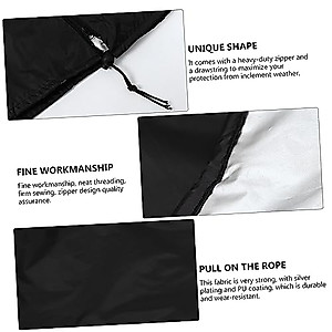 Cabilock 1Pc Umbrella Drying Rack Cover Lawn Laundry Hanging Rack Drying Racks Outdoor Clothes Drying Rack Rotary Washing Line Cover Rotary Dryer Cover Zipped Washing Line Cover to Rotate