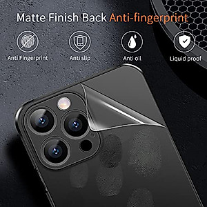 Dataroad iPhone 14 Pro Max 6.7" Slim Case - 0.2mm Thin, Matte Finish, Anti-Fingerprint, Anti-Yellowing, Translucent Black