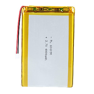 AKZYTUE 3.7V 4000mAh 606090 Lipo battery Rechargeable Lithium Polymer ion Battery Pack with PH2.0mm JST Connector
