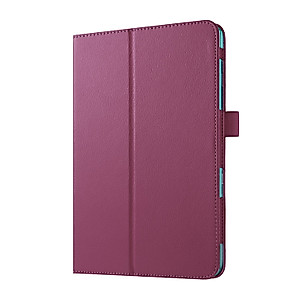 Asng for Samsung Galaxy Tab A 8.0 2015 Case - Slim Folding Cover Case with Auto Wake/Sleep and Stylus Pen Loop for Galaxy Tab A 8.0 Tablet SM-T350 2015 Release (NOT FITS 2017 Tab A 8.0) (Purple)