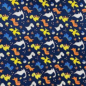 Dinosaur Cotton Fabric Squares for Baby Boy,Charm Packs for Quilting 5 inch,Fabric Scraps for Crafts,Precut Quilt Squares 5x5 (42Pcs) SZRUIZFZ