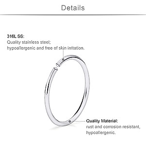 SCERRING Fake Nipple Ring Stainless Steel Face Non-Piercing Nipple Rings Clip On Nipplerings Faux Body Piercing Jewelry for Women Men 11 Pairs Silver