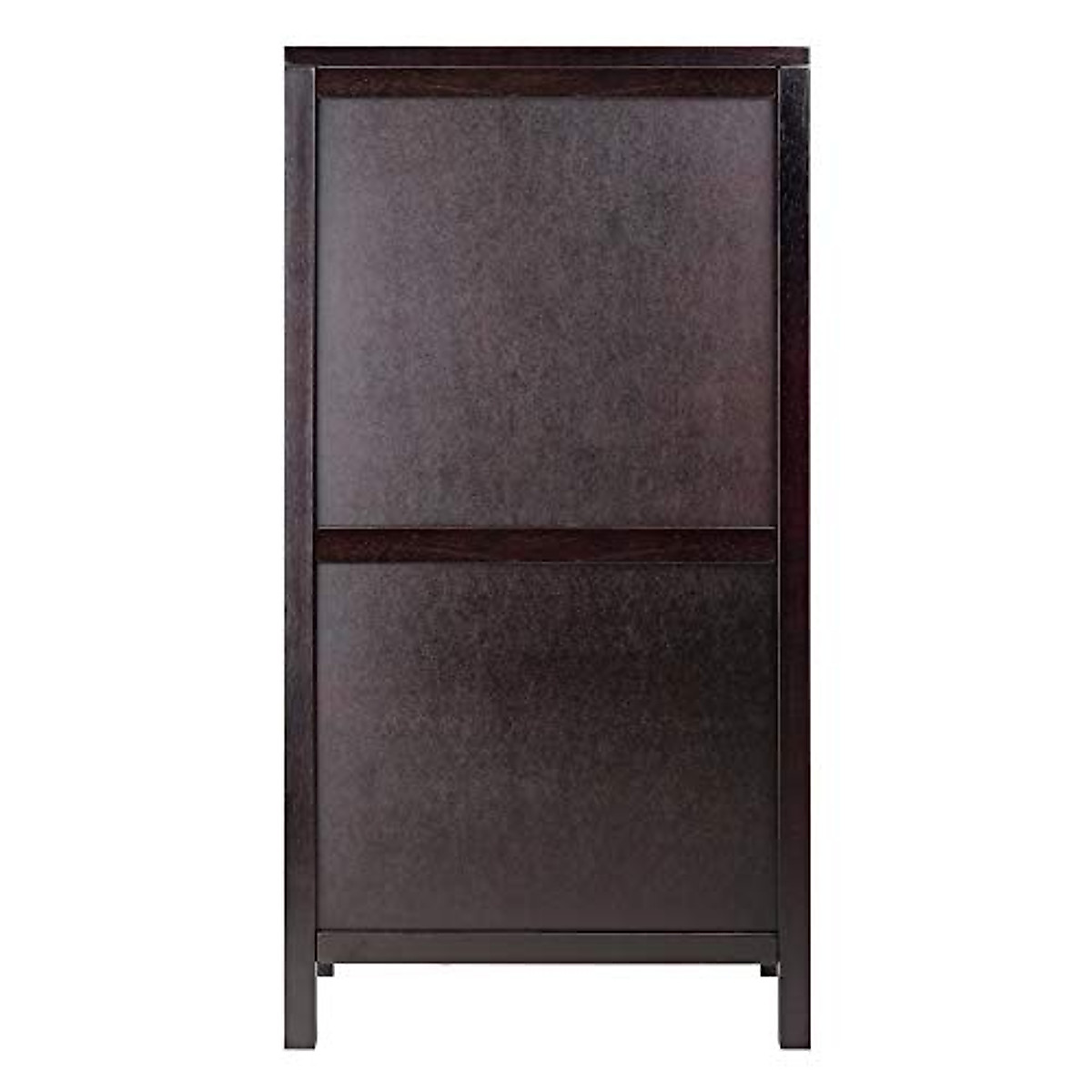 Winsome Ancona X Shelf Modular Wine Cabinet With 1-Drawer, Glass Rack, Dark Espresso (92745)