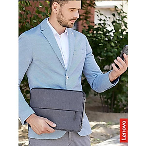 Lenovo Urban Laptop Sleeve 15.6 Inch for Laptop/ Notebook/Tablet Compatible with MacBook Air/Pro Water Resistant - Charcoal Grey