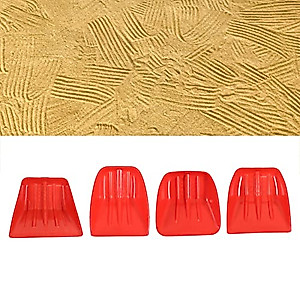 Plastic Garden Shovel Snow Shovel Red Thickened PP Plastic Wear Resistant Kids Safe Shovel for Garden Snow Removal Tool(1501-1)