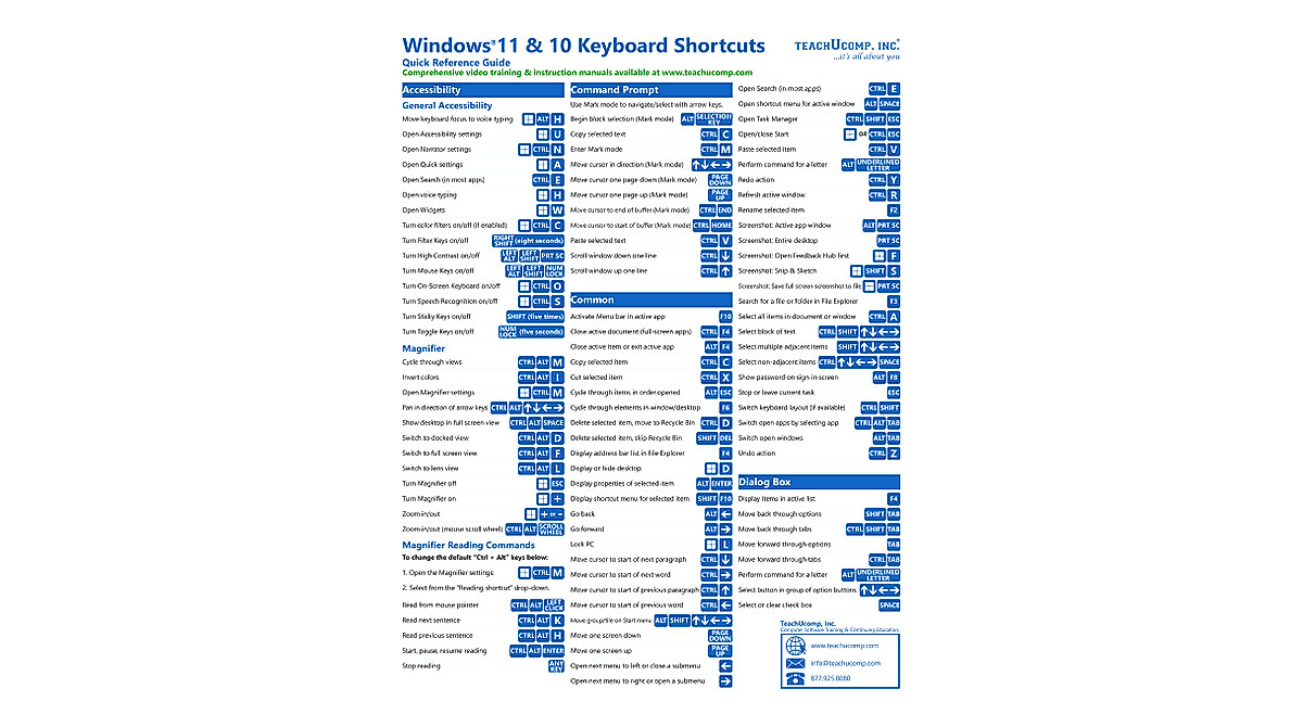 Essential Windows 11 & 10 Keyboard Shortcuts Guide